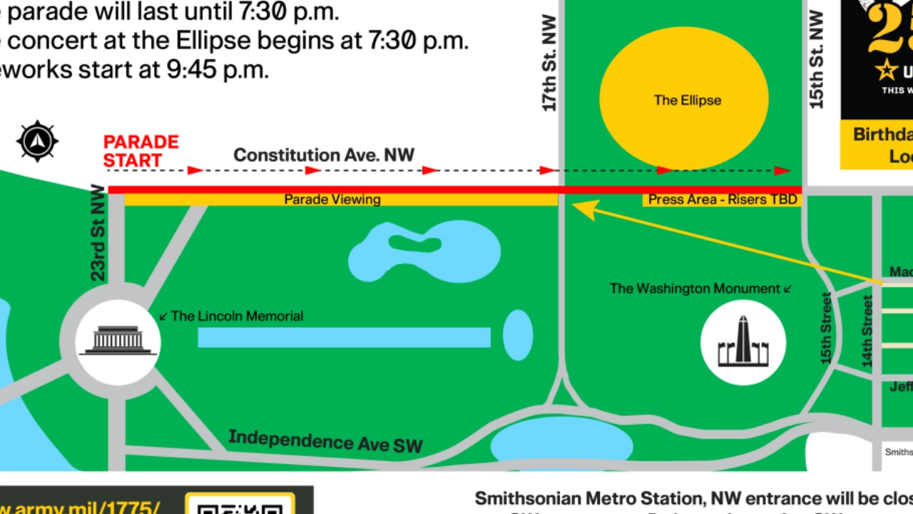 Washington DC Military Parade June 14, 2025: Army's 250th Anniversary ...